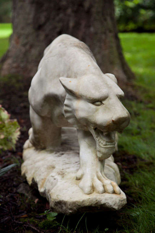 Exceptional Marble Tiger at 1stDibs