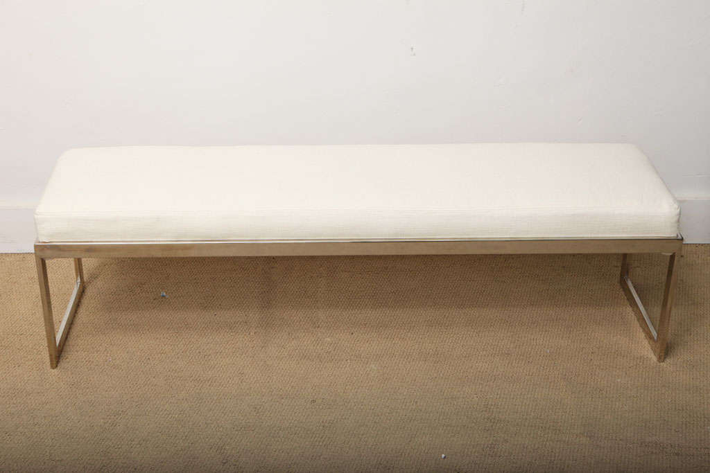 Chic Minimal Floating Bench at 1stDibs