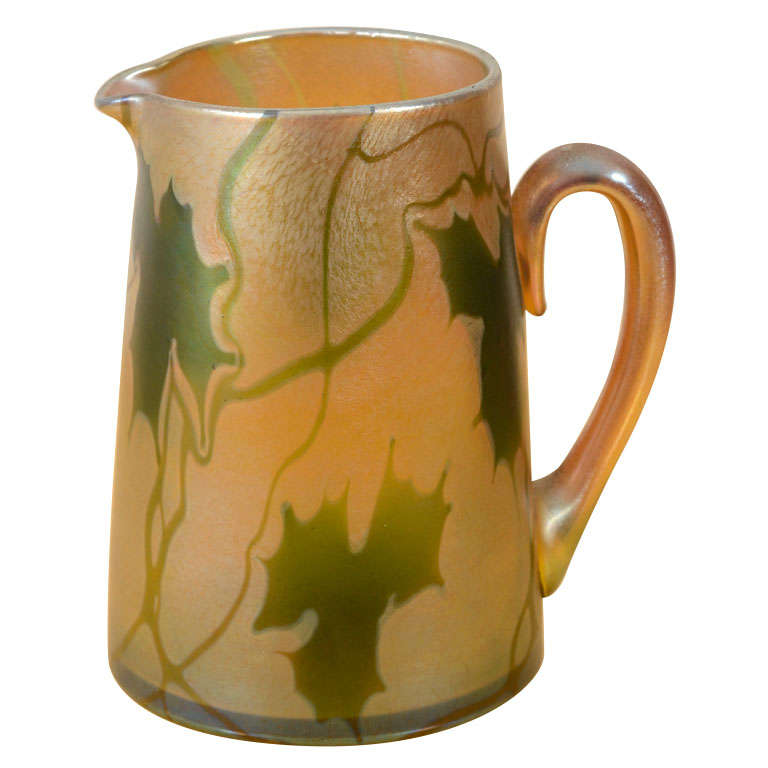 Tiffany Studios Glass Pitcher For Sale at 1stDibs