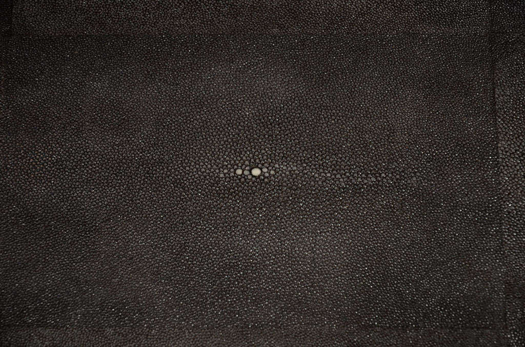 Custom Anthrocite Shagreen Cocktail Table at 1stDibs