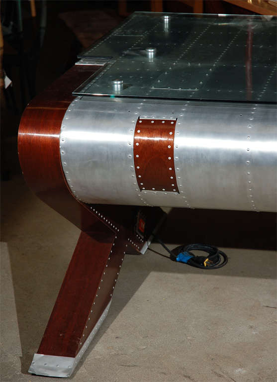 'Airplane' Desk at 1stDibs | airplane desk, aviation desk, aircraft desk