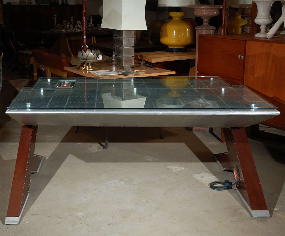 'Airplane' Desk at 1stDibs | airplane desk, aviation desk, aircraft desk