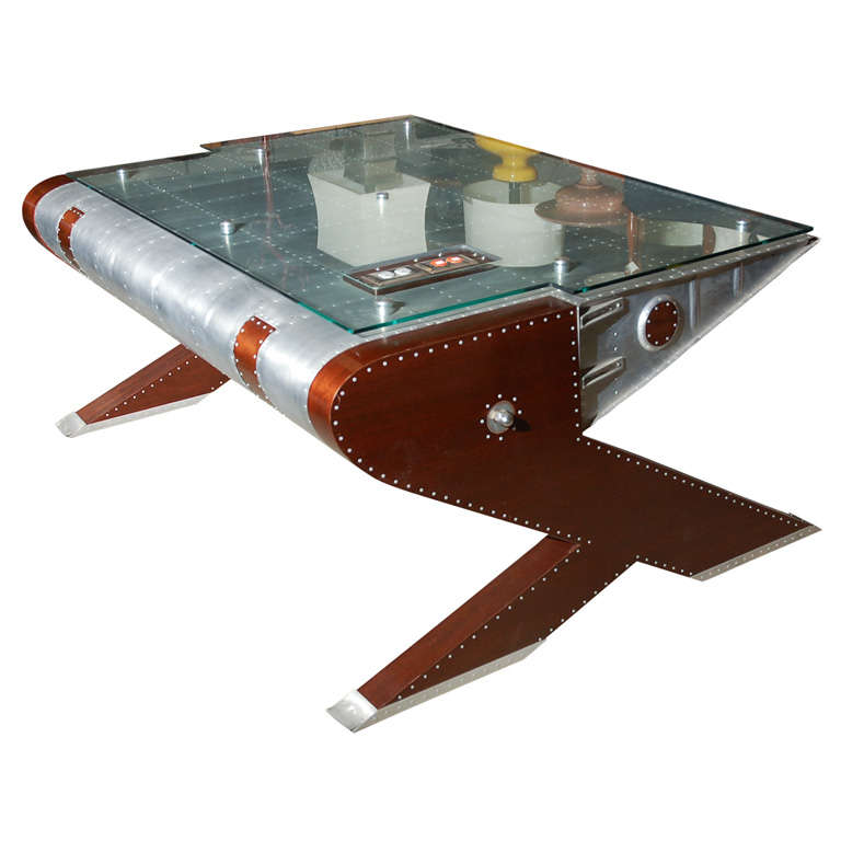 'Airplane' Desk at 1stDibs | airplane desk, aviation desk, aircraft desk