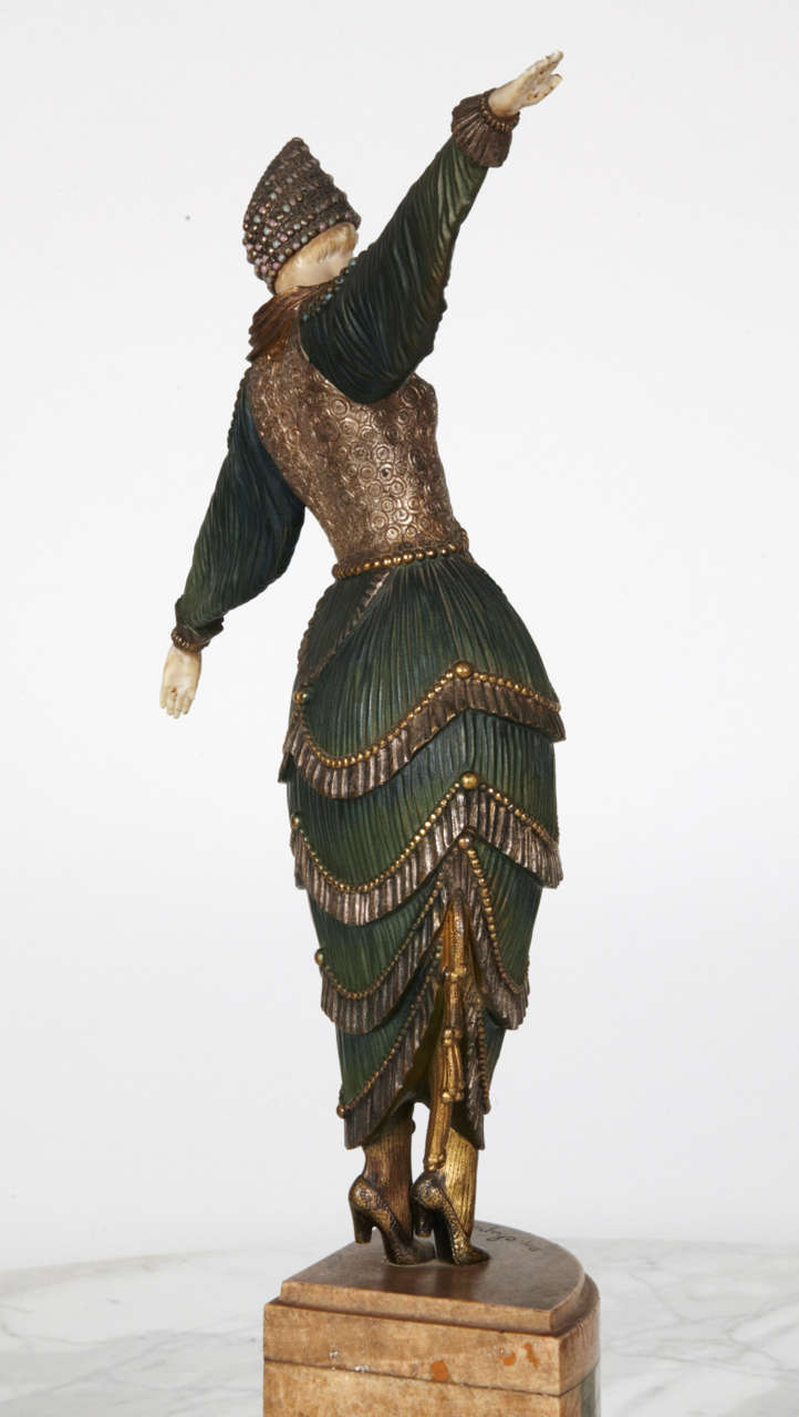 1925 Demetre Chiparus Bronze and Ivory Sculpture, "Carnival" at 1stDibs ...