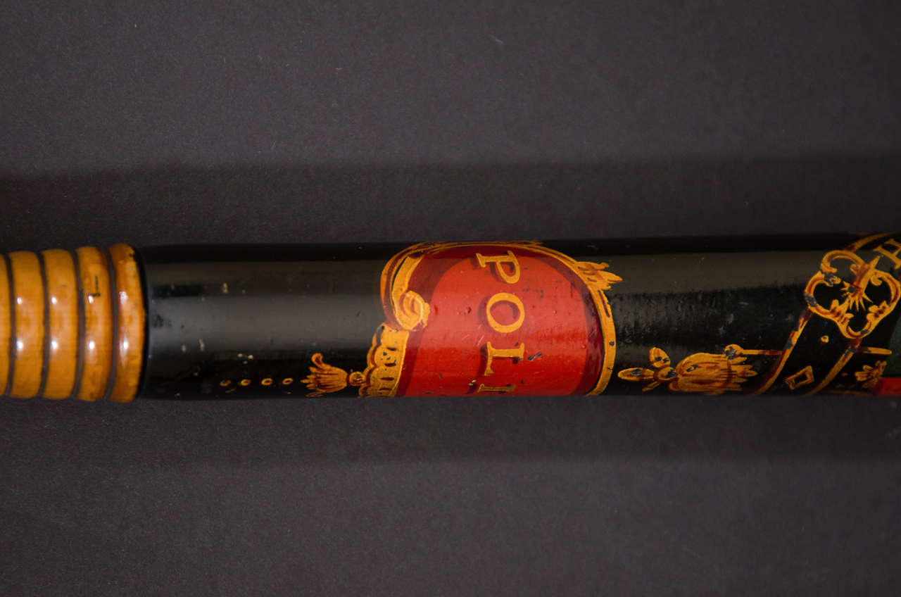 Decorated Wood Police Baton By Parker Holborn For Sale at 1stDibs ...