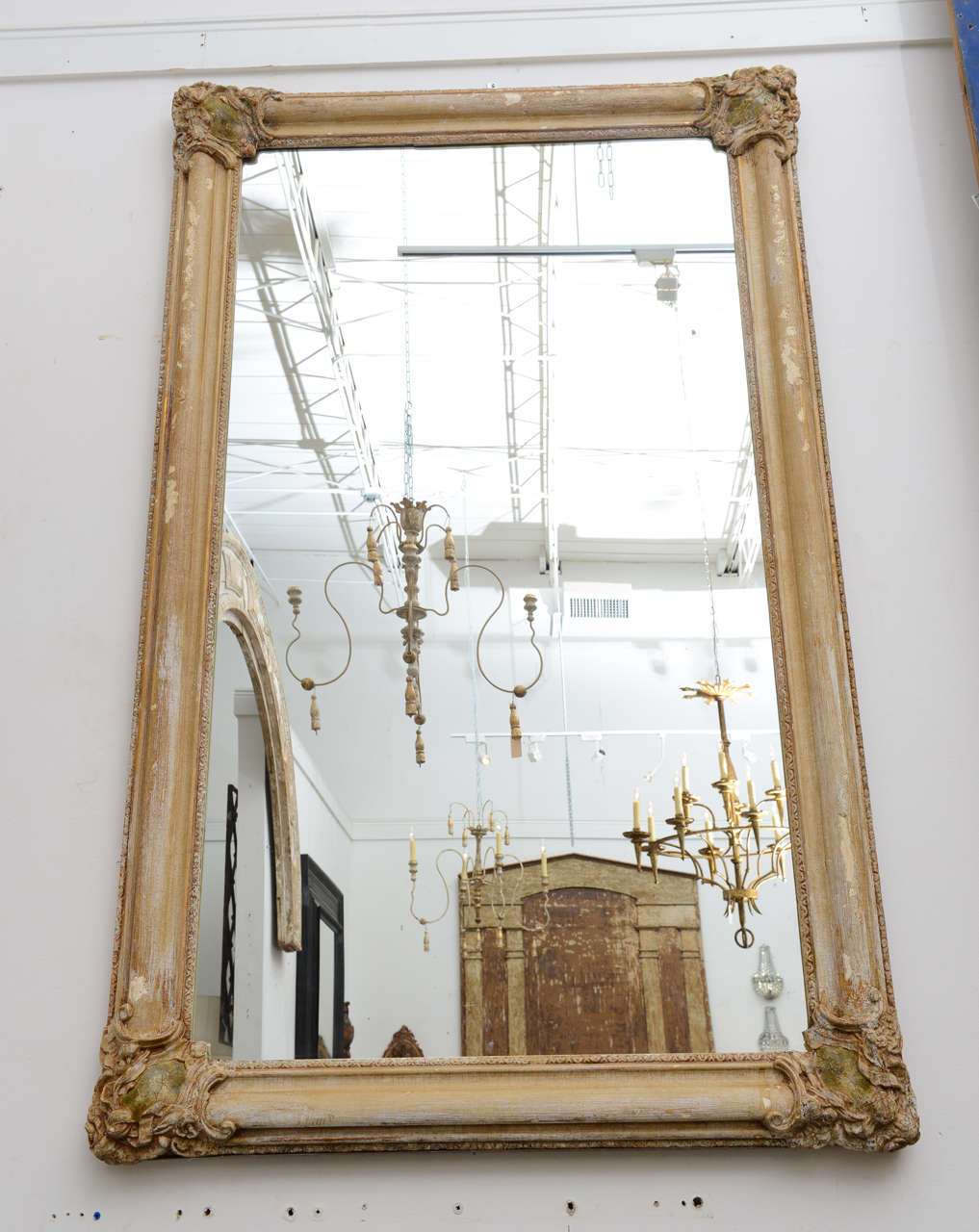 Large French Mirror For Sale at 1stDibs