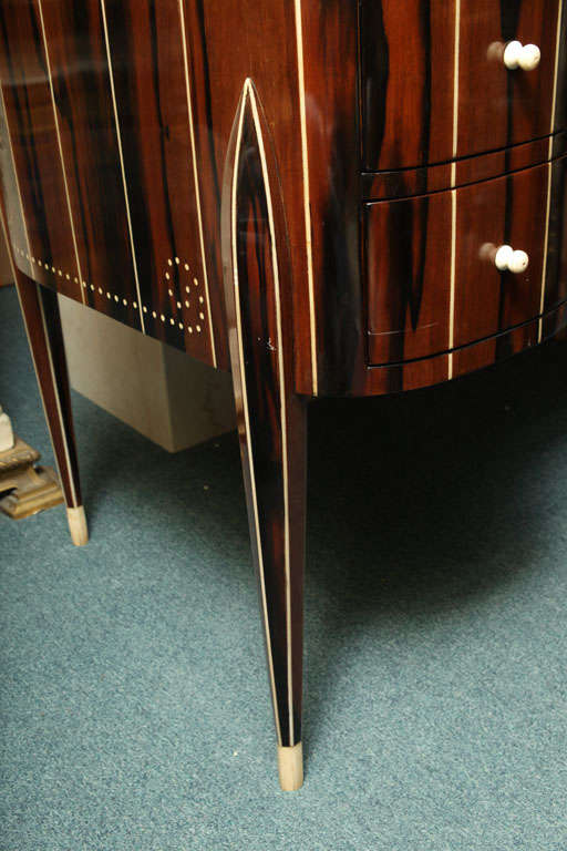 Magnificent Art Deco Ivory Inlaid and Parchment Writing Desk at 1stDibs ...