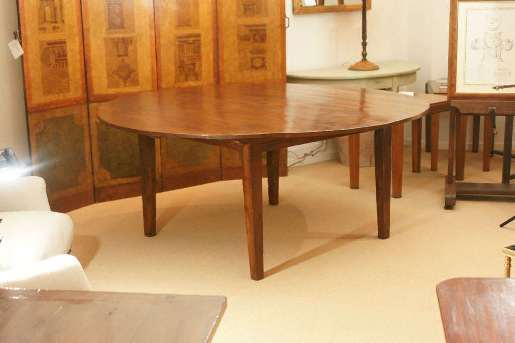 Large 72" Round English Farmhouse Dining Table at 1stDibs | large round ...