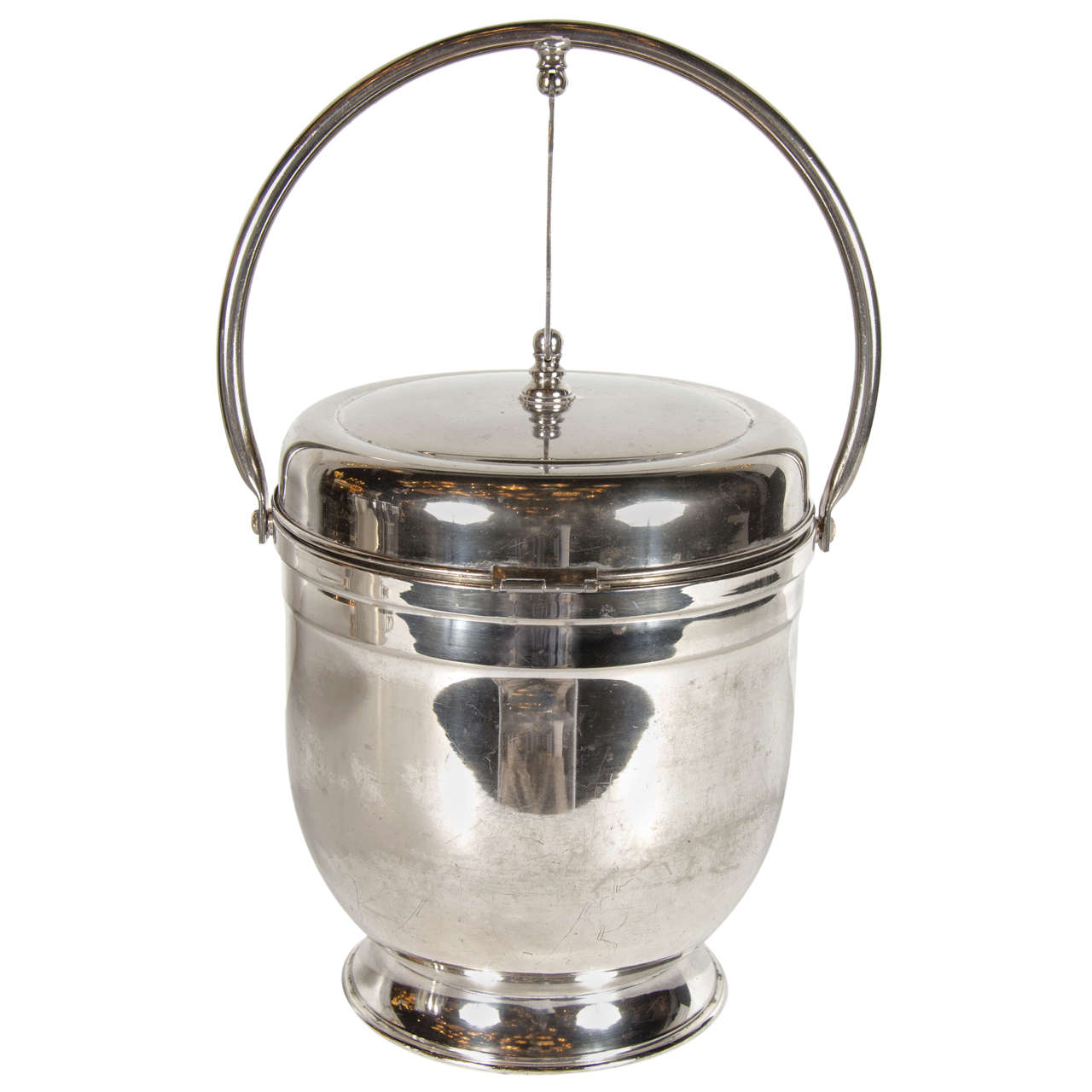 Art Deco Silver-Plated Ice Bucket by the Sheffield Silver Company at ...
