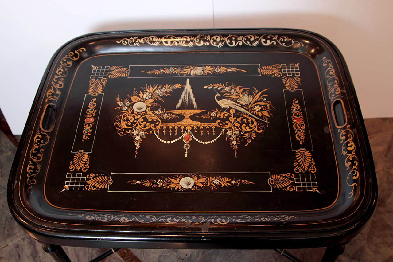 19th Century Regency, Tole Painted Tray Table For Sale at 1stDibs ...