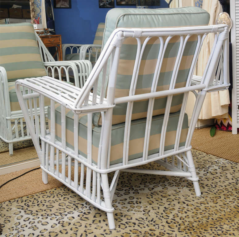 Vintage Ficks Reed Three Pieces Rattan Set at 1stDibs