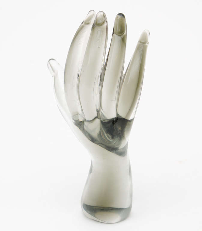 Seguso Glass Hand Sculpture For Sale at 1stDibs | glasshand, seguso ...
