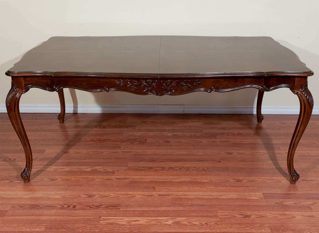 Louis XV Style Walnut Dining Table at 1stDibs