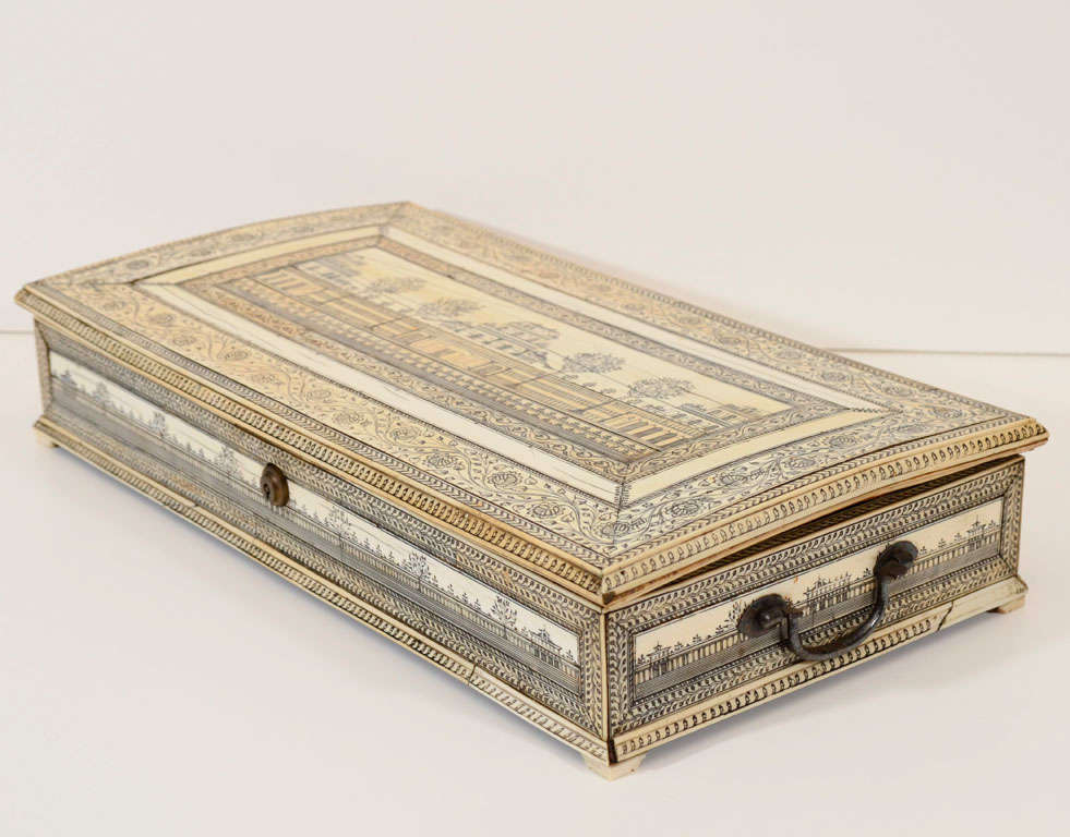 A Large Late 18th Century Anglo Indian Ivory Box, Vizagapatam at 1stDibs