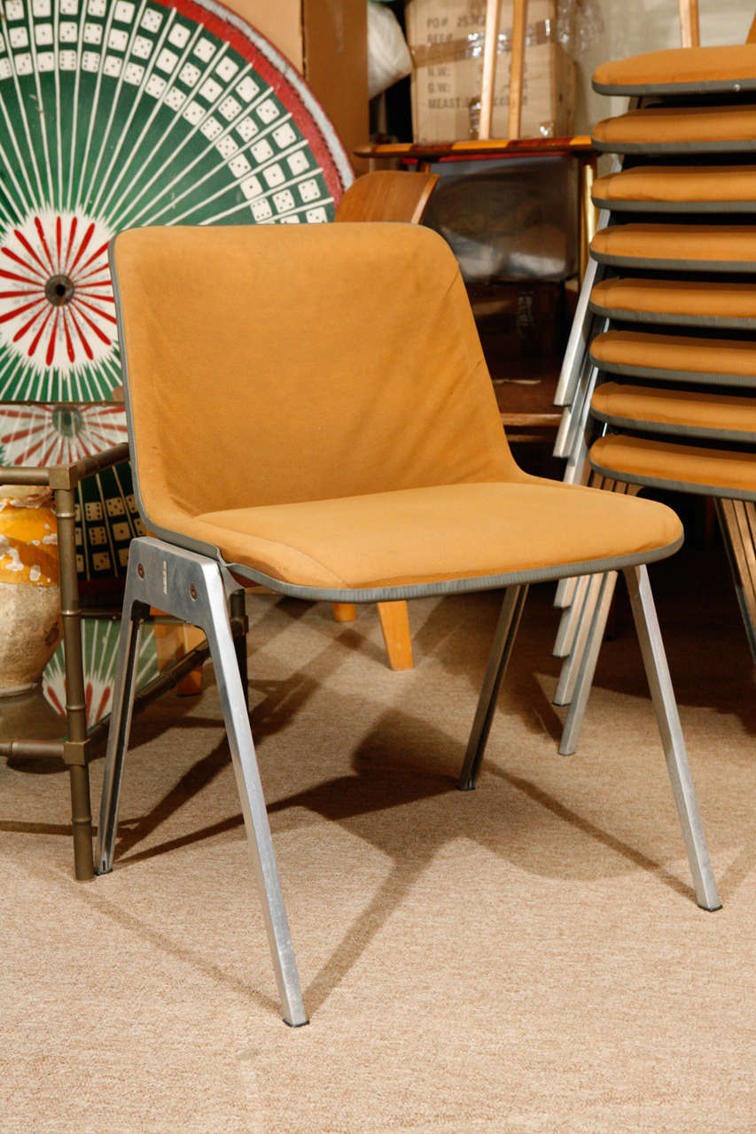 Set of 8 Vintage German Stacking Chairs at 1stDibs
