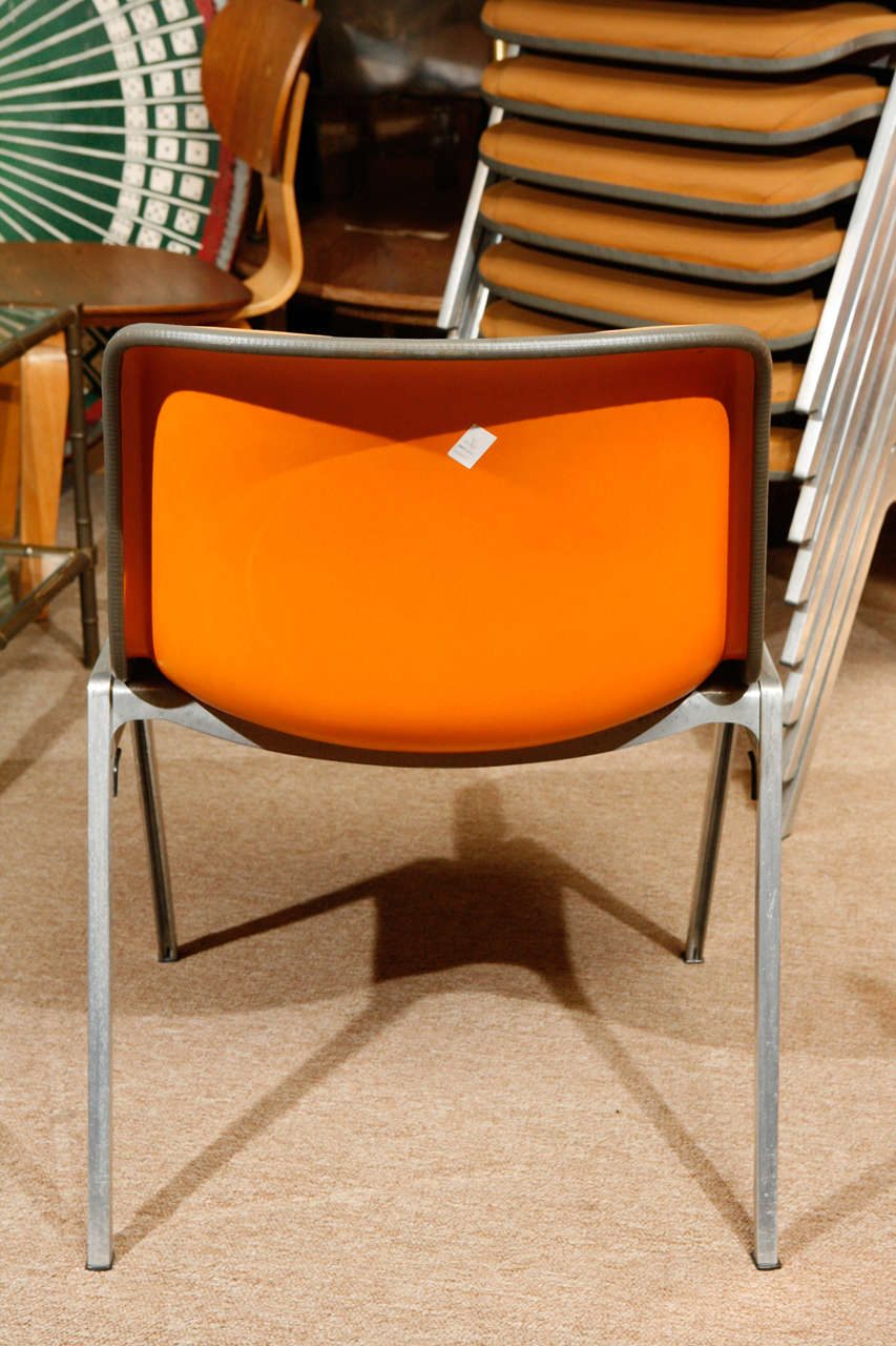 Set of 8 Vintage German Stacking Chairs at 1stDibs