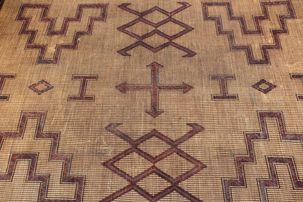 Vintage Moroccan Tribal Tuareg Leather Rug, North Africa. at 1stDibs ...