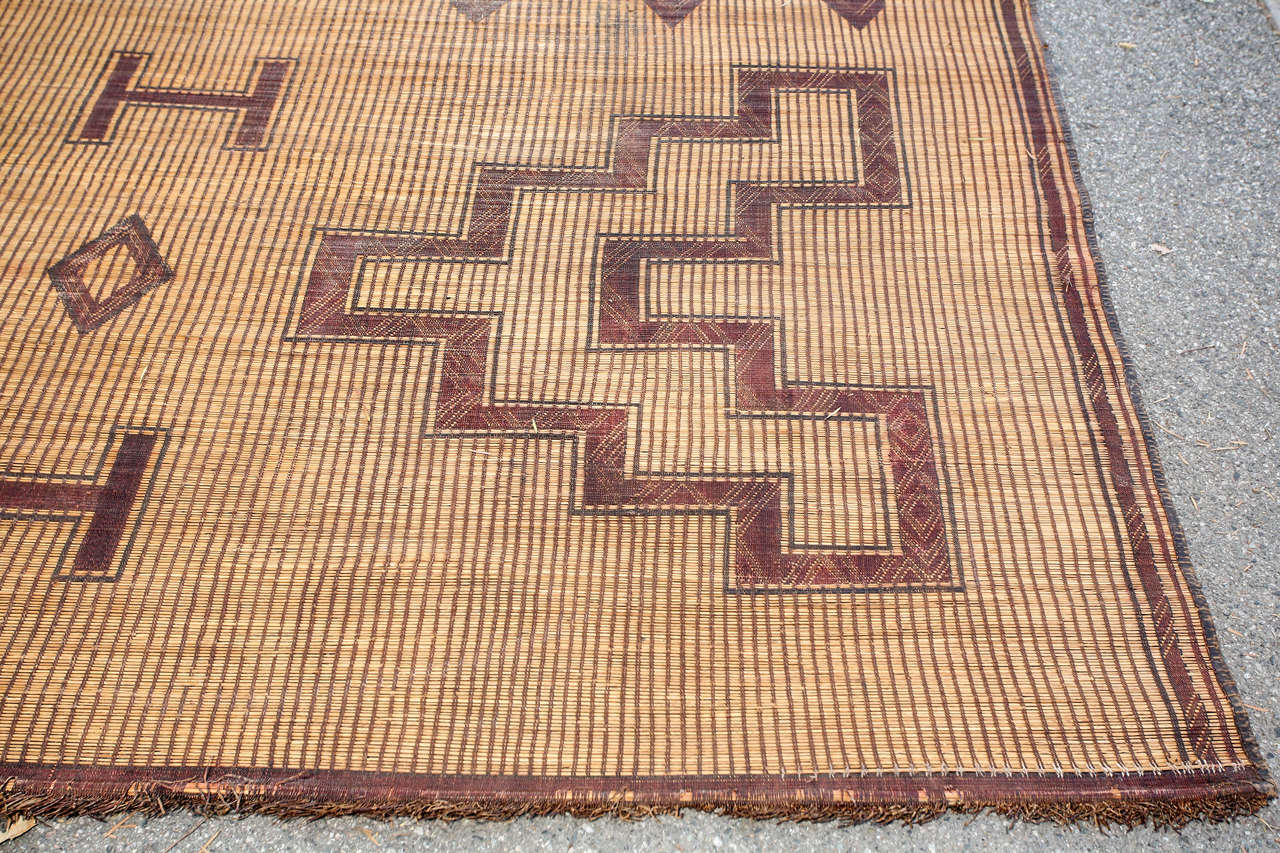 Vintage Moroccan Tribal Tuareg Leather Rug, North Africa. at 1stDibs ...
