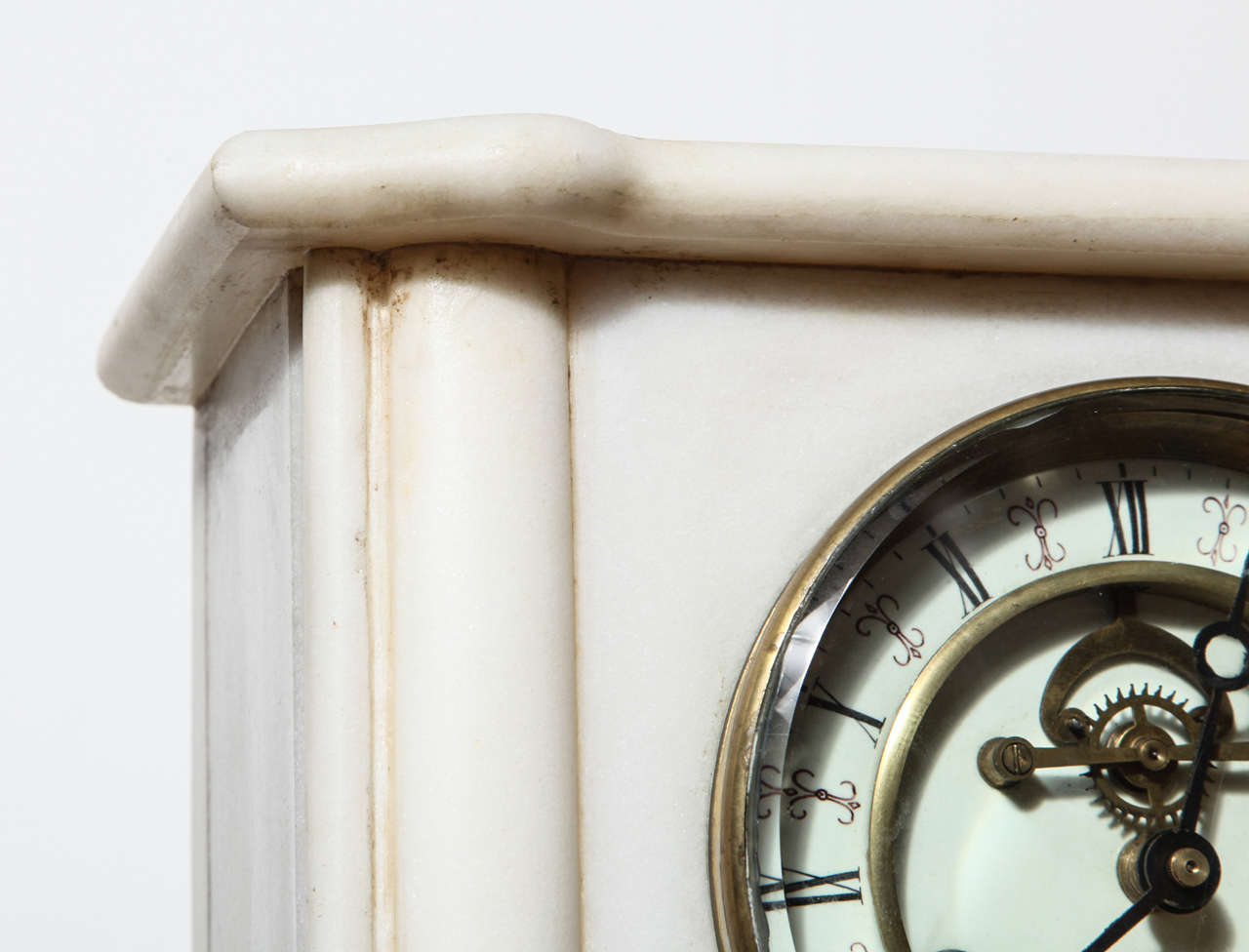 19th Century French Marble Calendar and Moon Phase Clock For Sale at ...