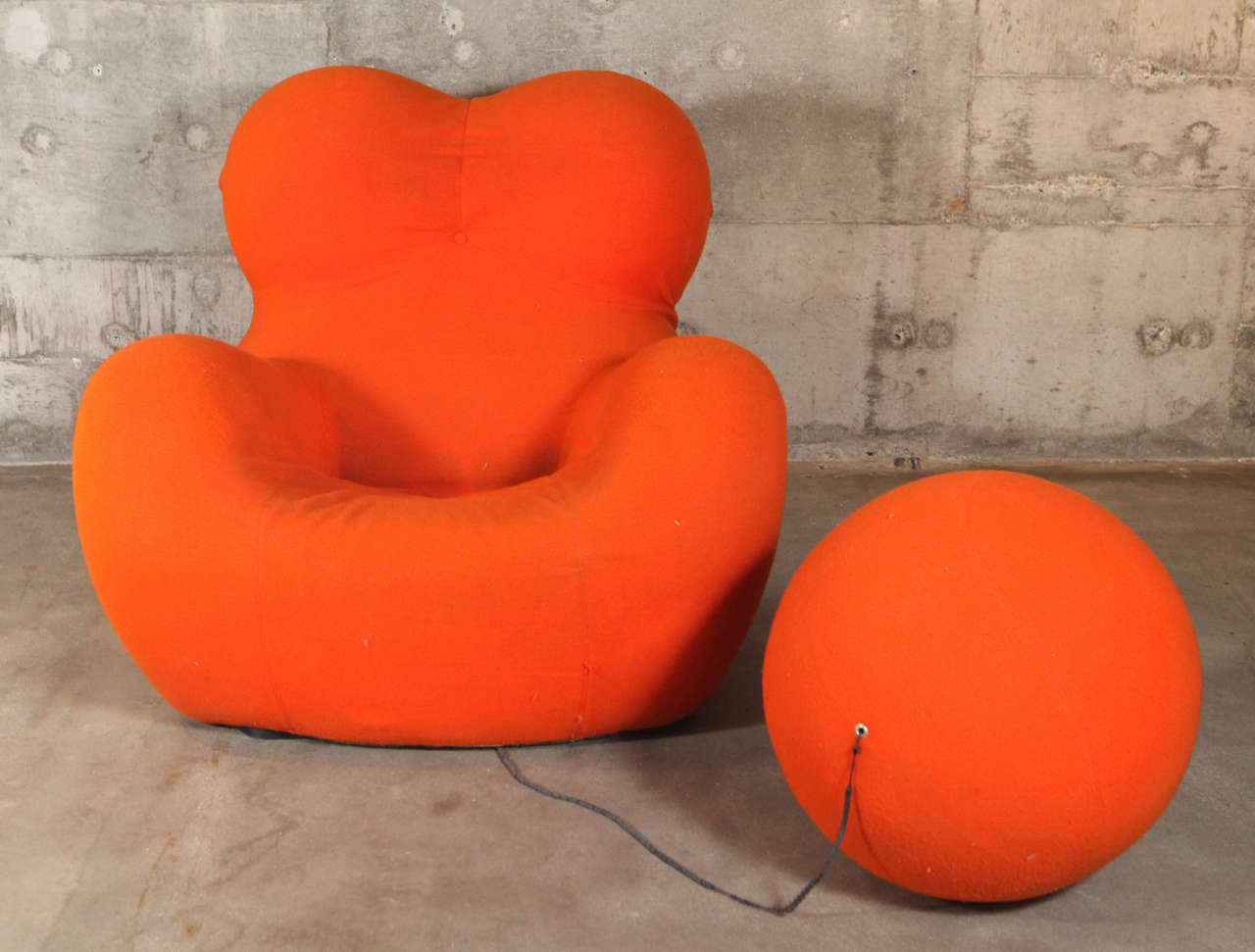 Gaetano Pesce UP5 Chair and UP6 Ottoman at 1stDibs | up5 chair for sale