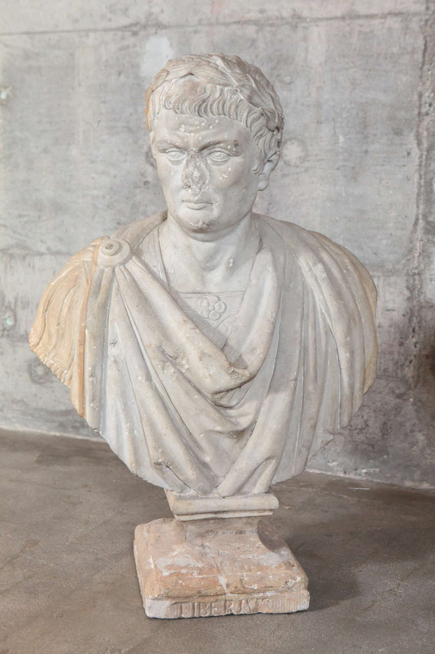Busts of Caligula and Tiberius For Sale at 1stDibs | caligula bust ...
