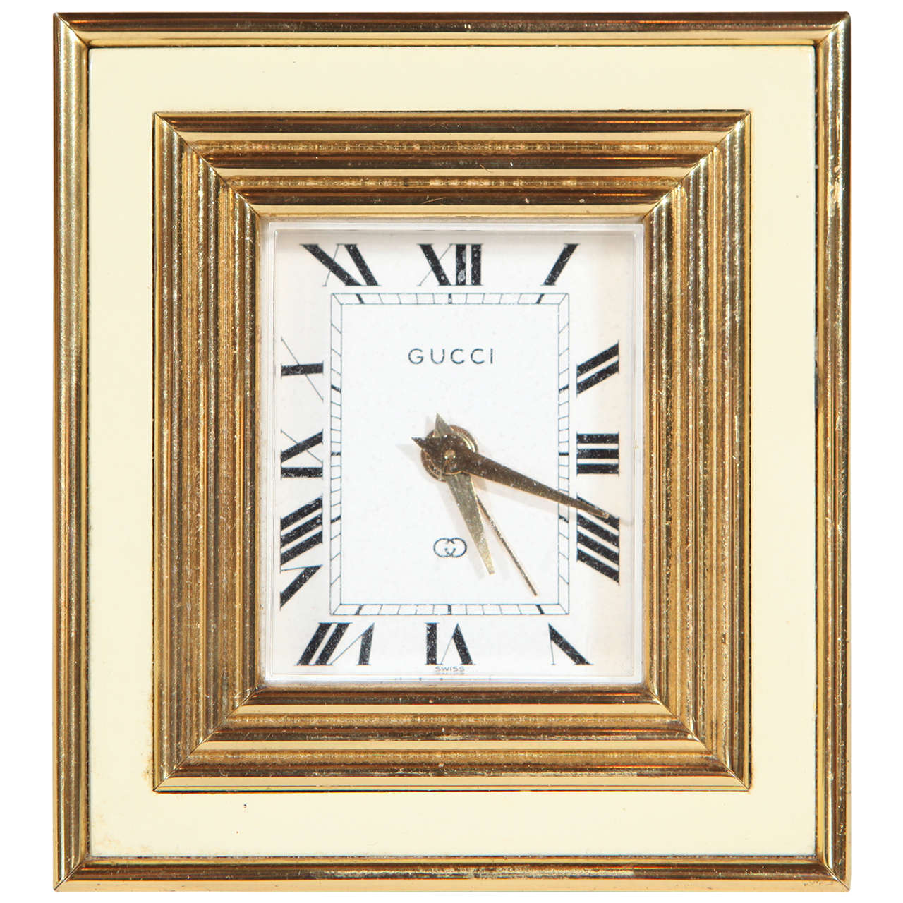 Mid-Century Swiss Gucci Clock at 1stDibs