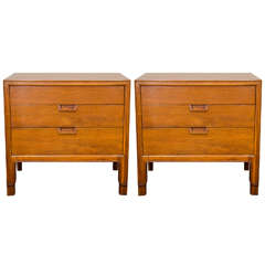 Midcentury Pair of Janus Collection Nightstands for Mt. Airy Furniture ...