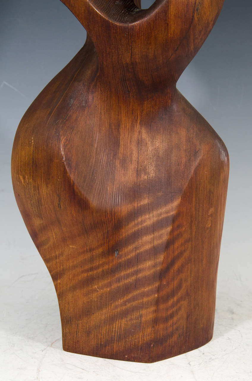 Carved Wood Sculpture of a Female Figure by Artist Jean Sampson at ...