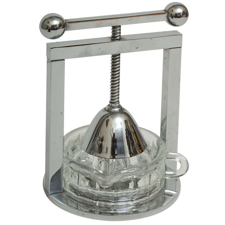 Art Deco Lemon Press by Jacques Adnet at 1stDibs