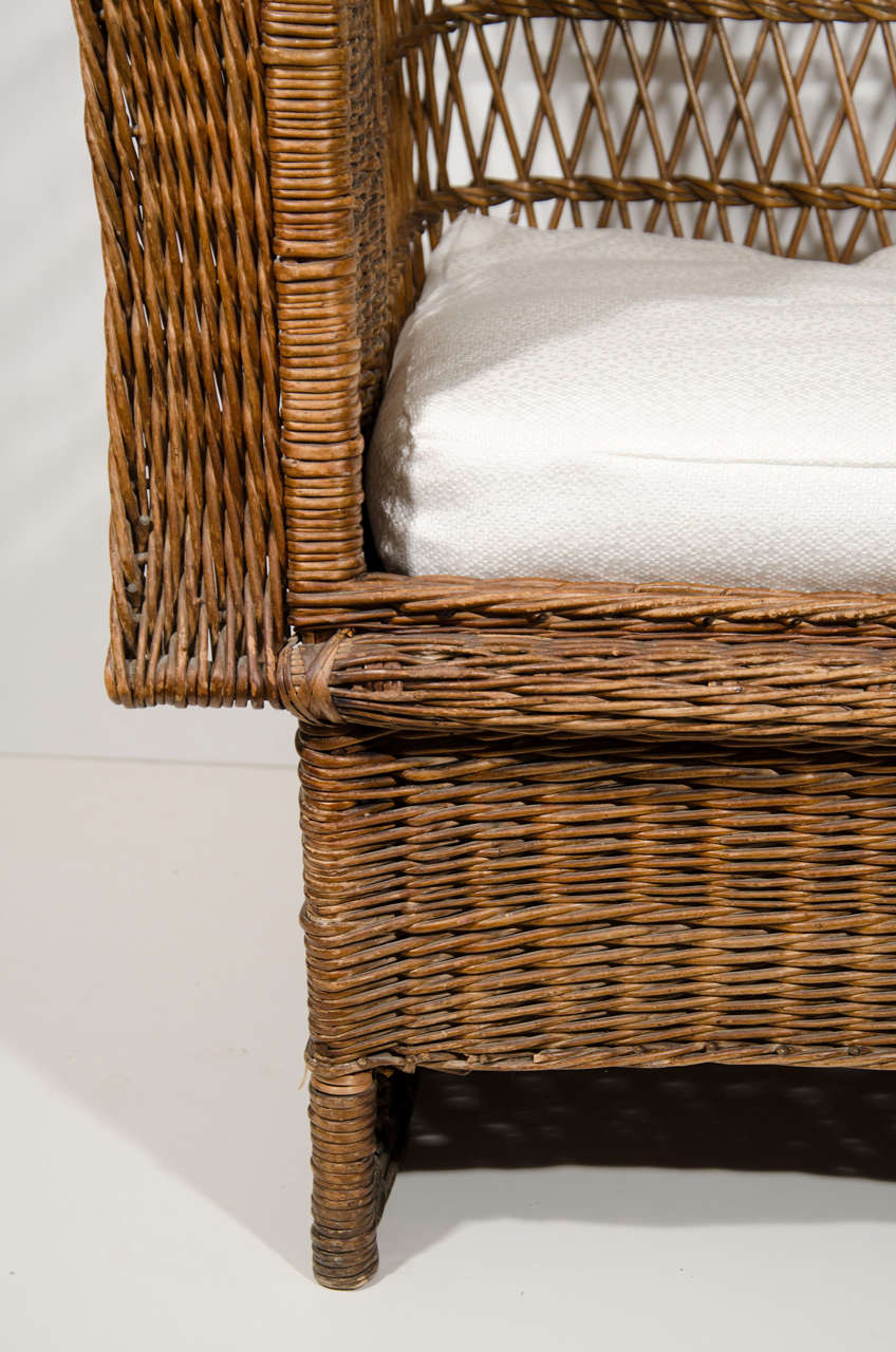 Stickley Wicker Chair at 1stDibs