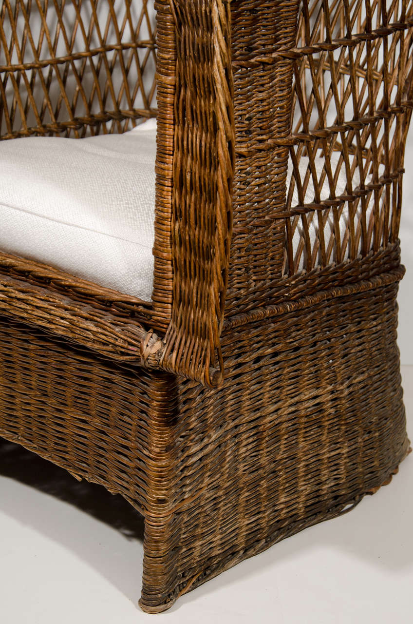 Stickley Wicker Chair at 1stDibs