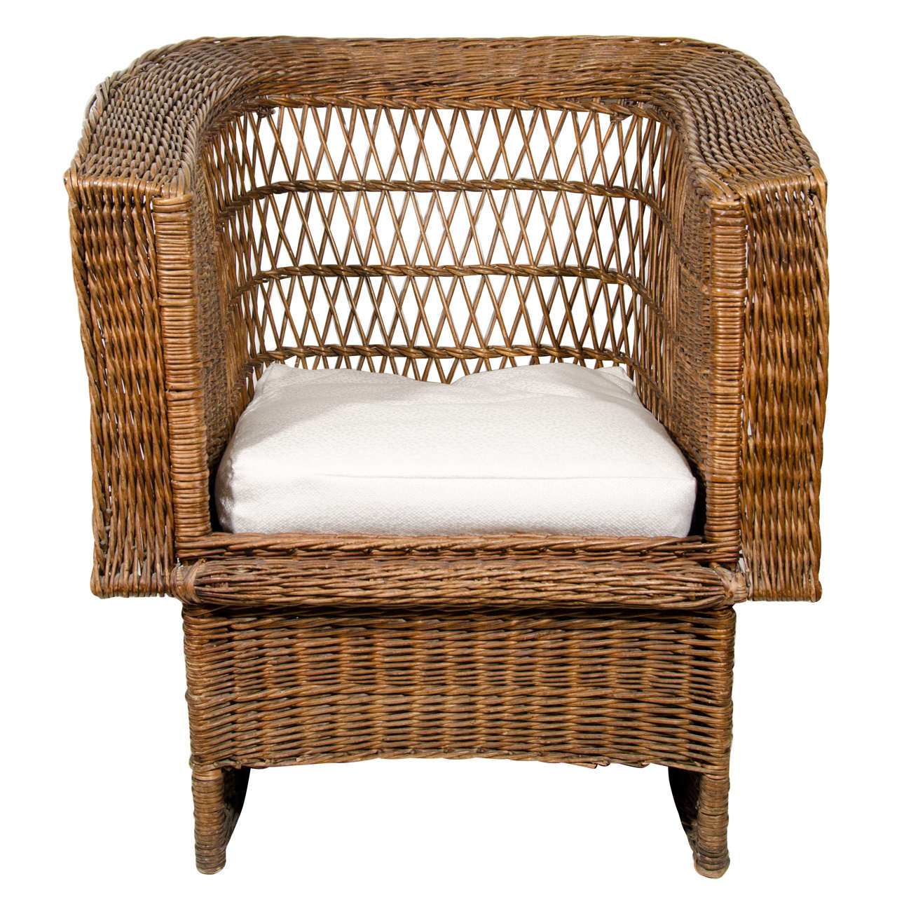 Stickley Wicker Chair at 1stDibs