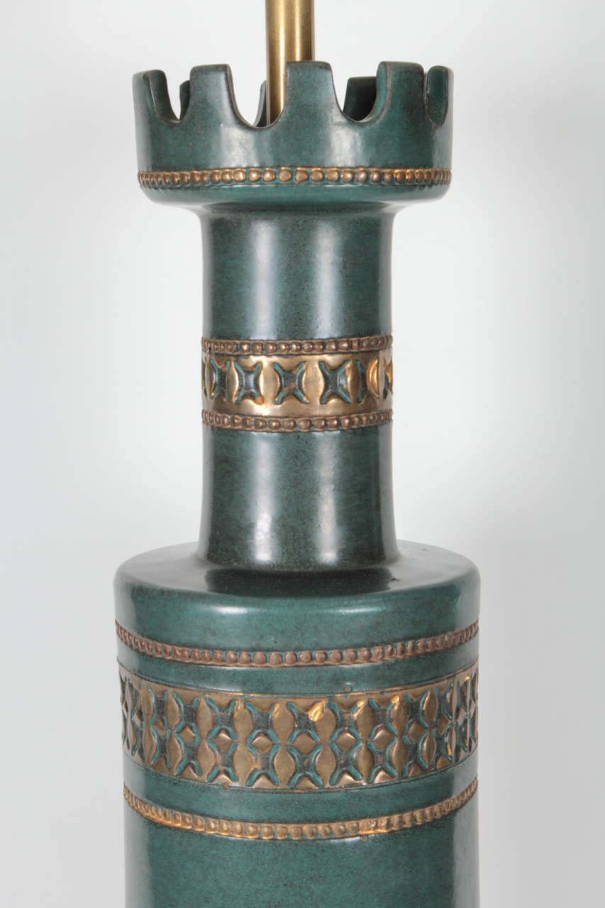 Marbro Jade Green Ceramic Lamps at 1stDibs