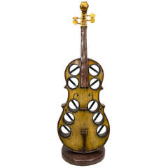 Vintage Sculptural Cello Form Wine Rack at 1stDibs | cello wine rack