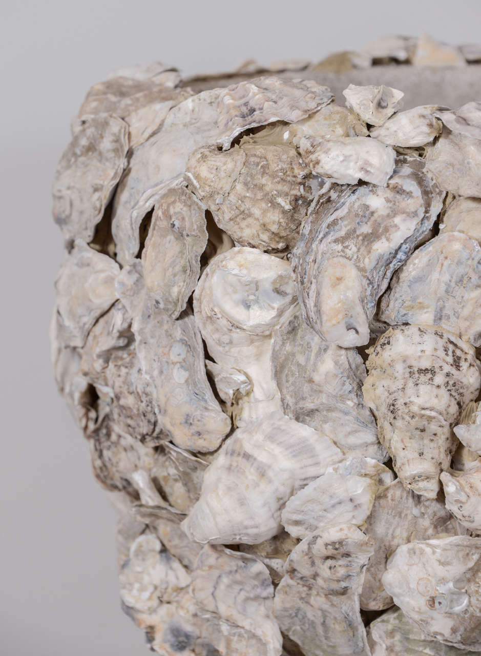 Pair of Shell-Covered Cache Pots at 1stDibs