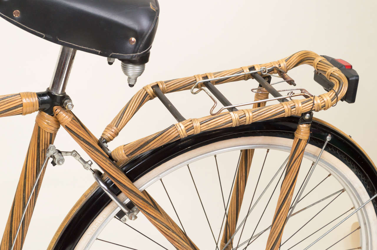 Continental Wicker Bicycle, circa 1960s For Sale at 1stDibs