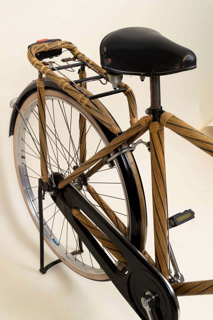 Continental Wicker Bicycle, circa 1960s For Sale at 1stDibs