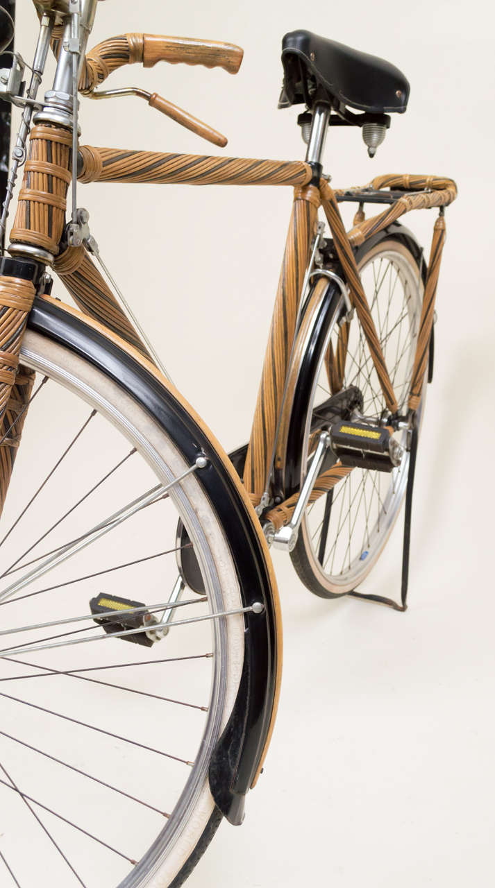 Continental Wicker Bicycle, circa 1960s For Sale at 1stDibs