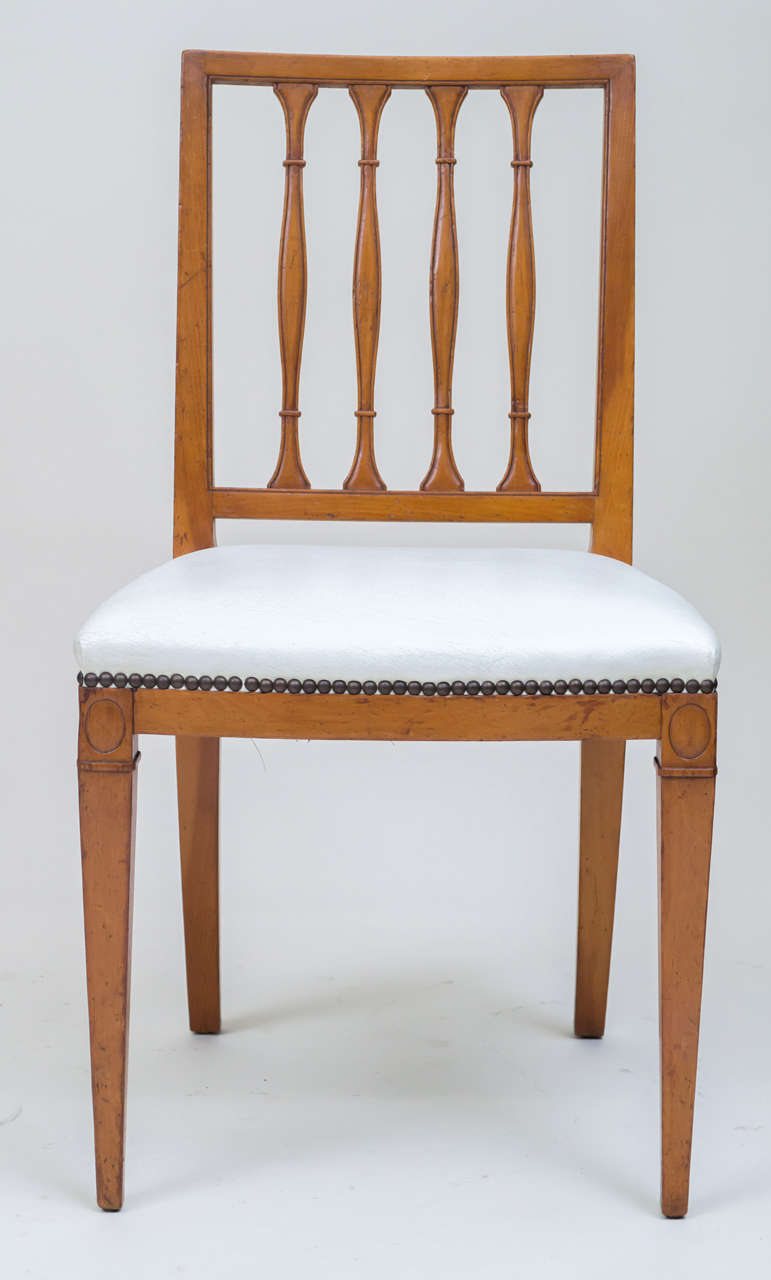 Set of Eight Italian Neoclassic Design Moderne Chairs at 1stDibs