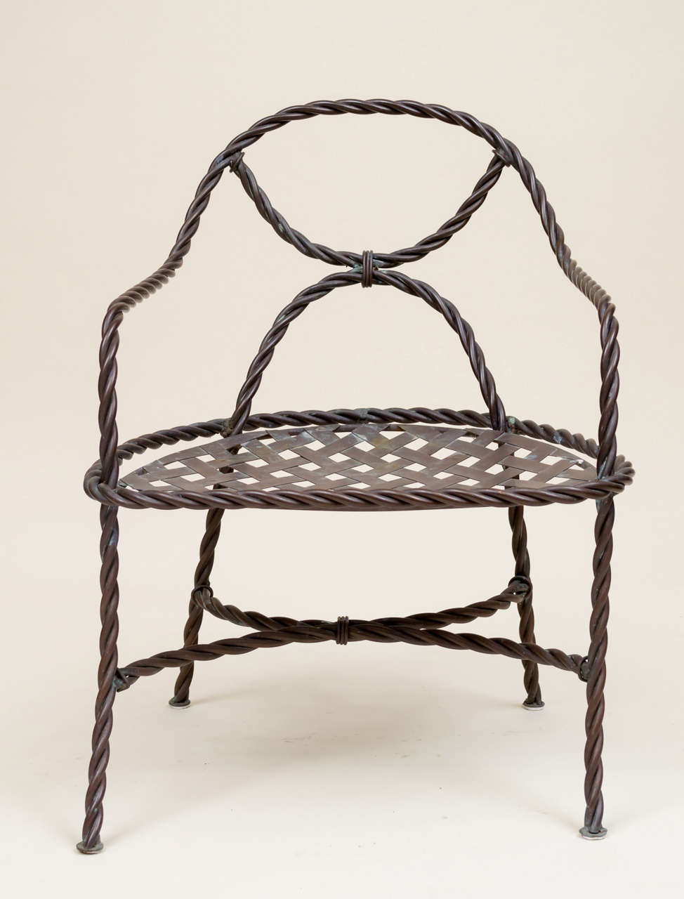 Mid-20th Century Bronze Cable Chairs For Sale at 1stDibs