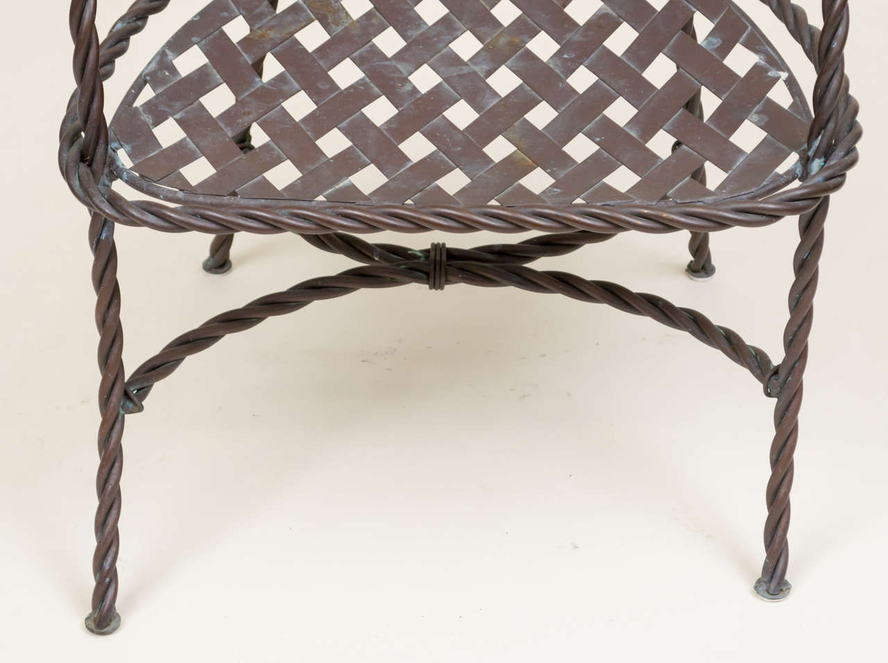 Mid-20th Century Bronze Cable Chairs For Sale at 1stDibs