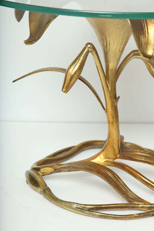 Sculptural "Lily" Side Table Designed by Arthur Court at 1stDibs