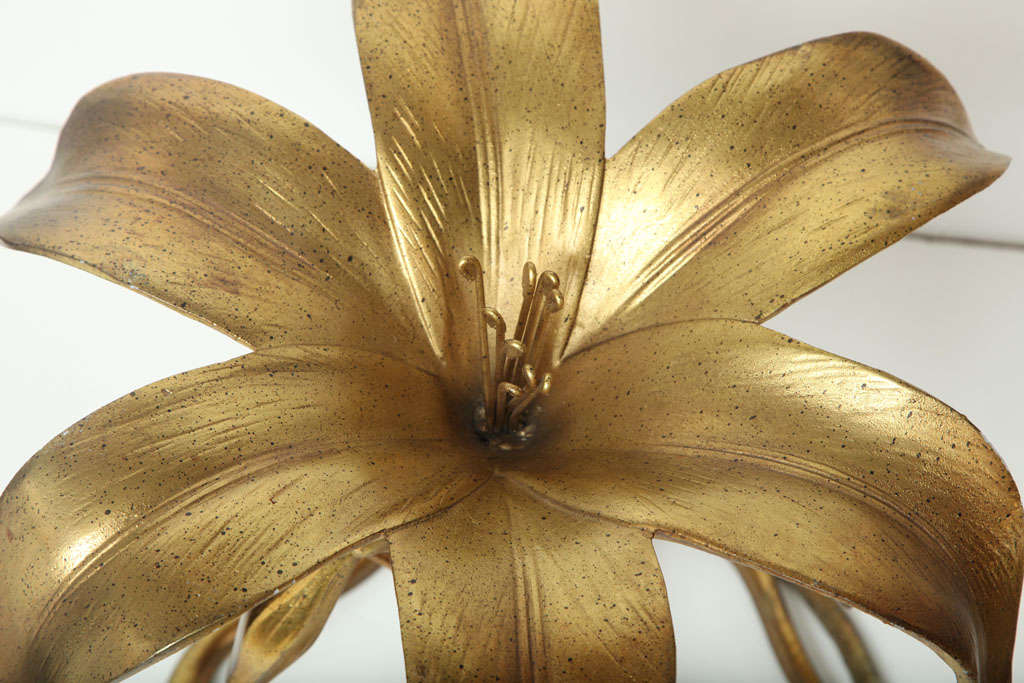 Sculptural "Lily" Side Table Designed by Arthur Court at 1stDibs