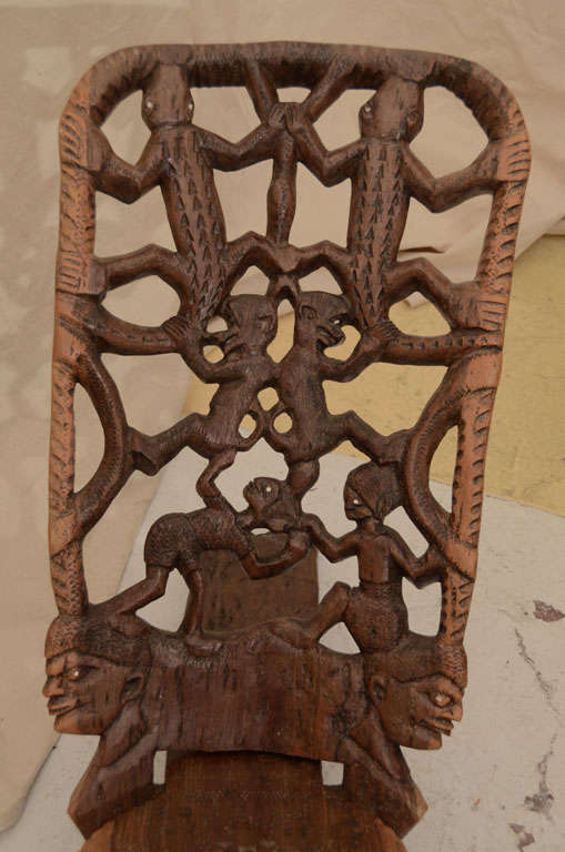 African Collapsable Cut Out Back Chair at 1stDibs | collapsable chair