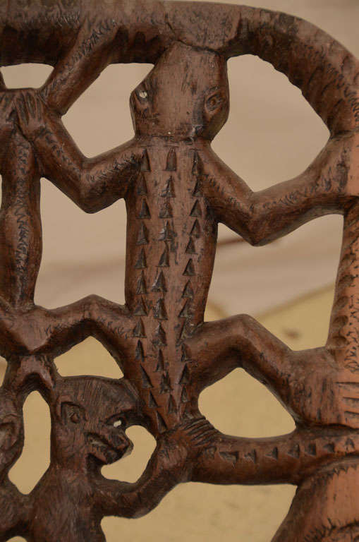 African Collapsable Cut Out Back Chair at 1stDibs | collapsable chair