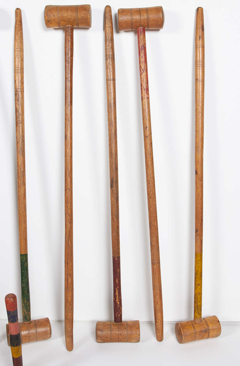 Indoor Croquet Set at 1stDibs | tabletop croquet set