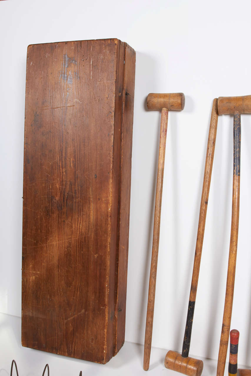 Indoor Croquet Set at 1stDibs | tabletop croquet set