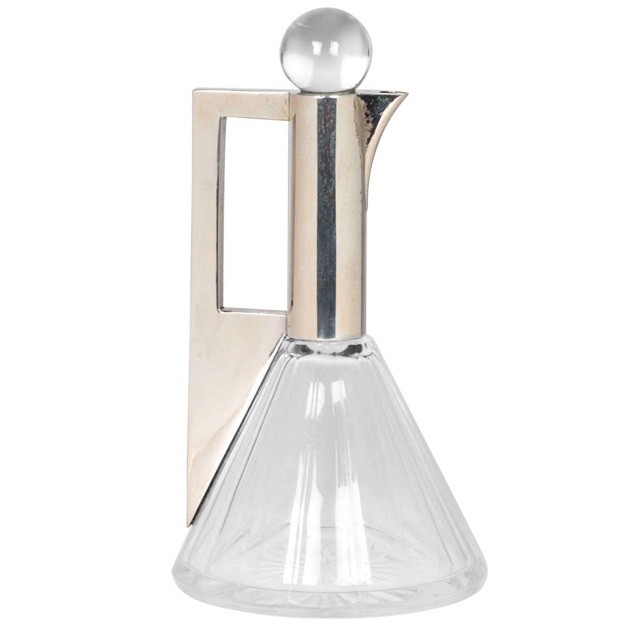 Frantisek Bibus Architectural Vienna Secession Decanter c. 1910 For ...