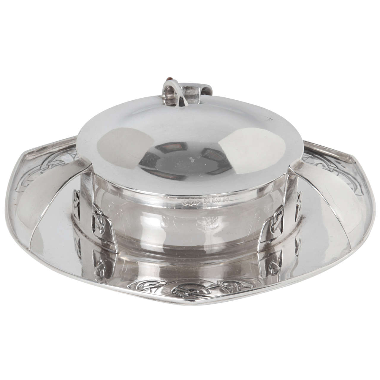 Archibald Knox, Liberty and Co. Rare Sterling and Opal Caviar Server ...