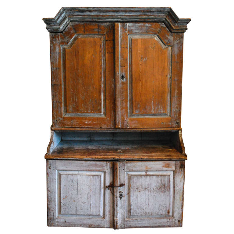 Primitive Swedish Hutch, Late 18th C. at 1stDibs